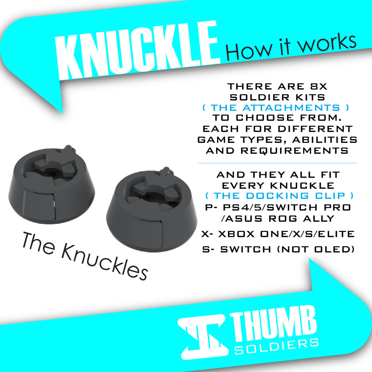 Knuckles - the docking clips – Thumb Soldiers